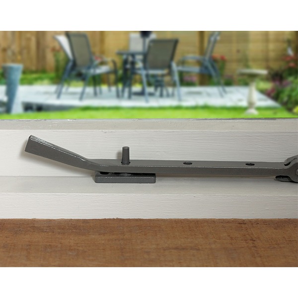 Stonebridge Curl Casement Stays - Flat Black - The Handmade Handle Company